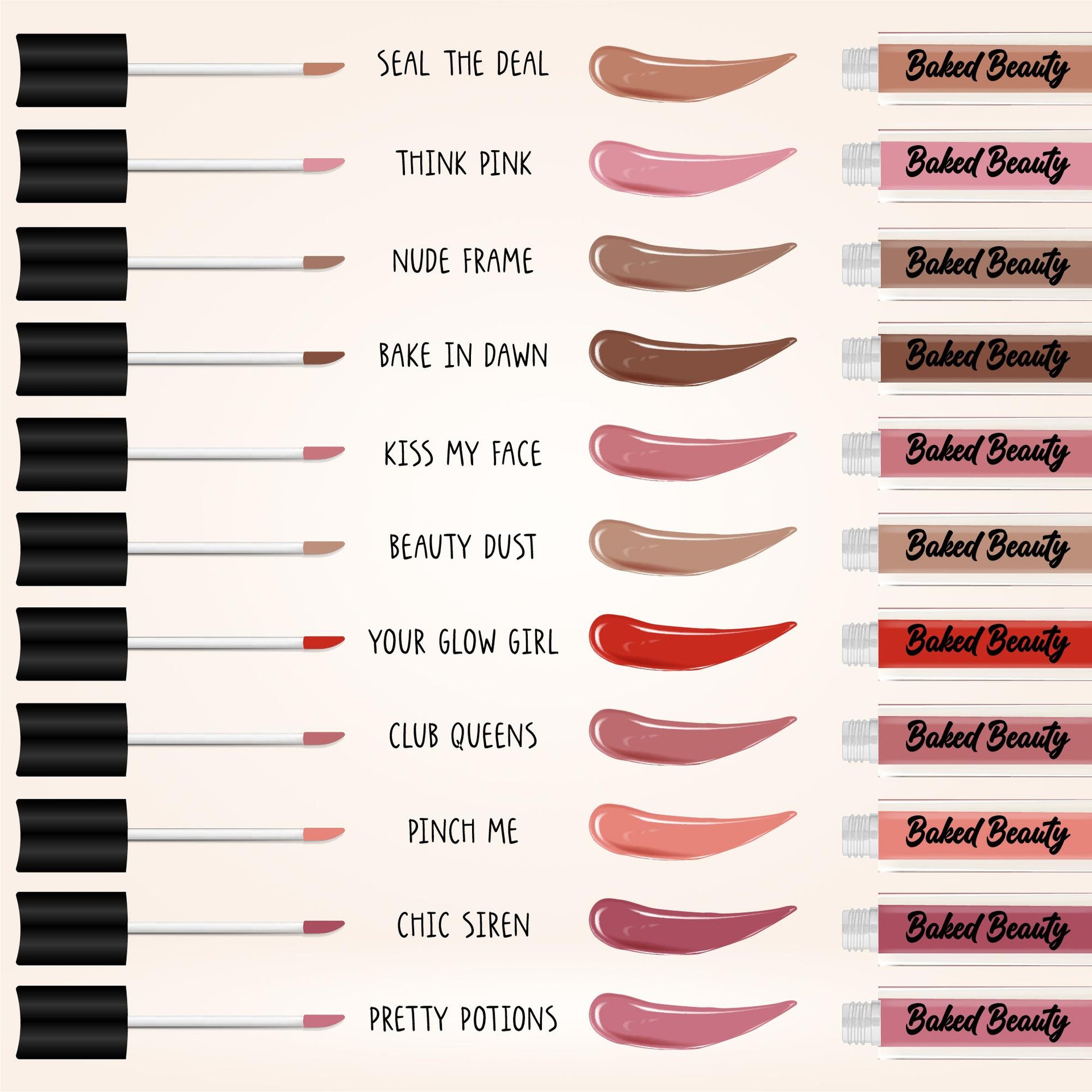 Liquid Matte Lipstick (Pack of 11) – Baked Beauty